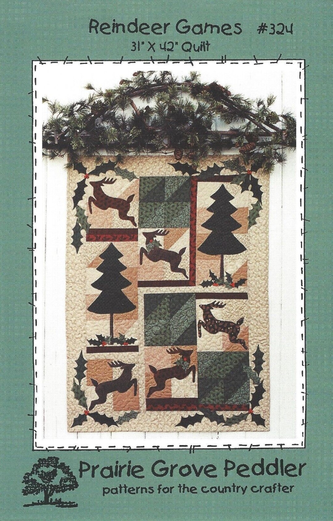 Reindeer Games Quilt Pattern 324 by Cheryl Haynes From - Etsy