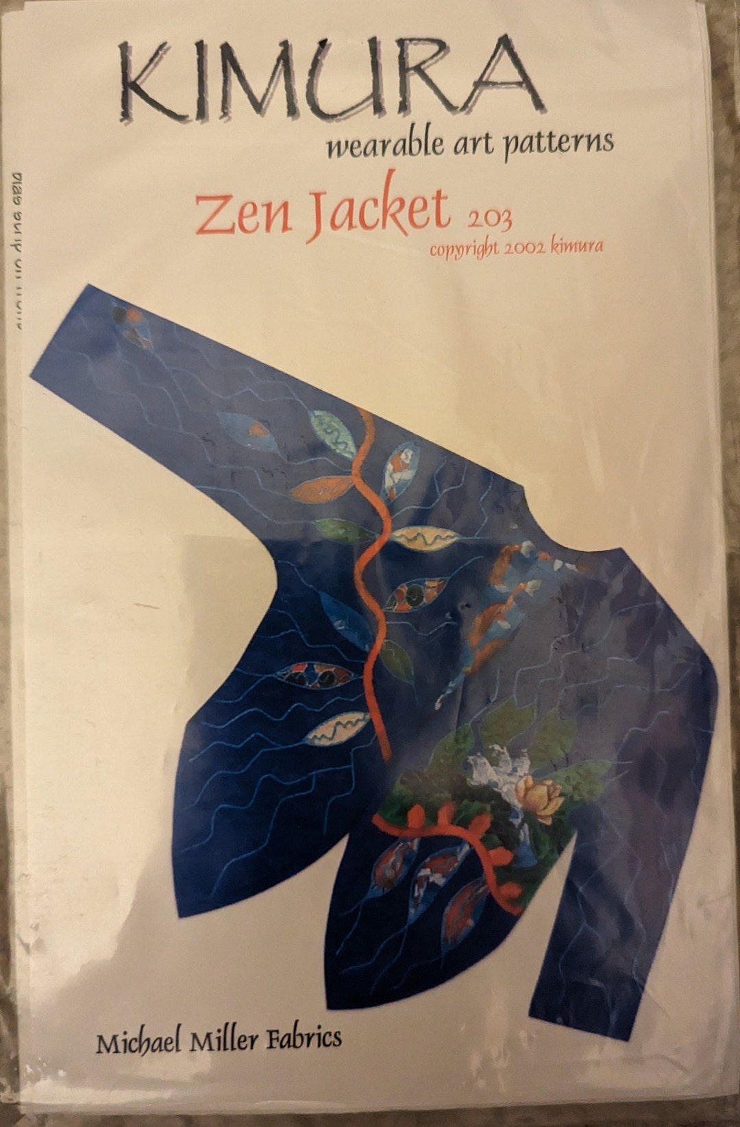 Zen Jacket Pattern 203 From Kimura Wearable Art Patterns Uncut, Unused ...