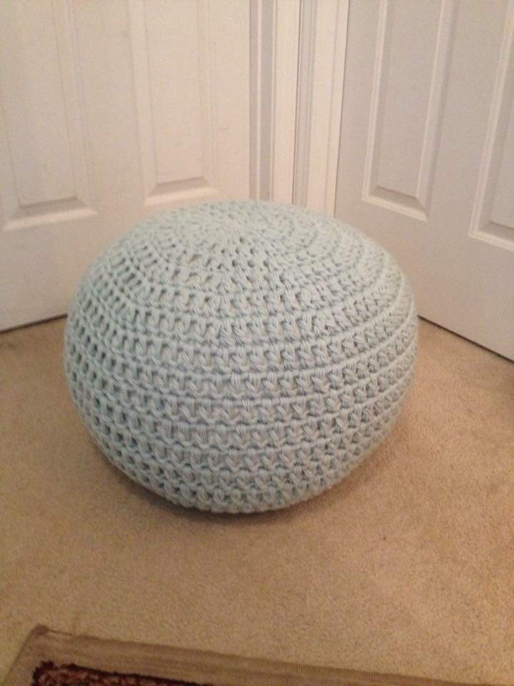 Crochet Pouf Ottoman PDF Pattern - Digital Download Only - Etsy