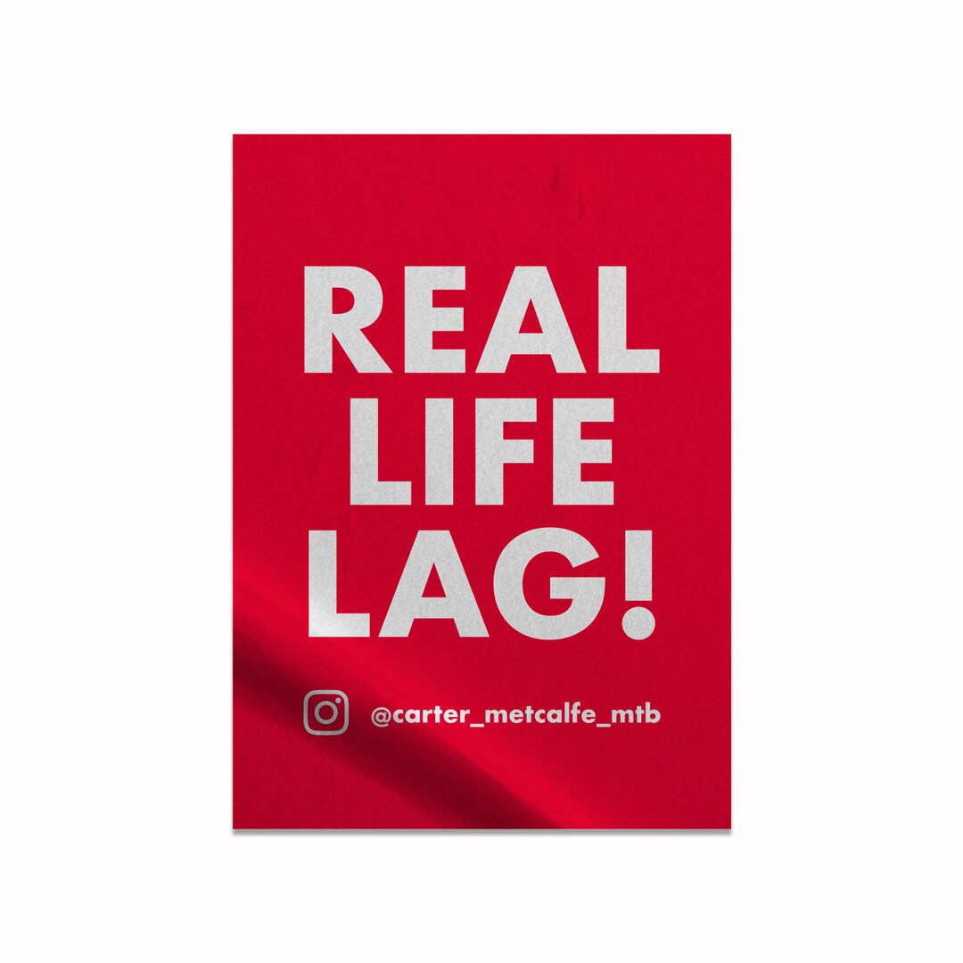 2x3 Inch Real Life Lag Sticker - Etsy