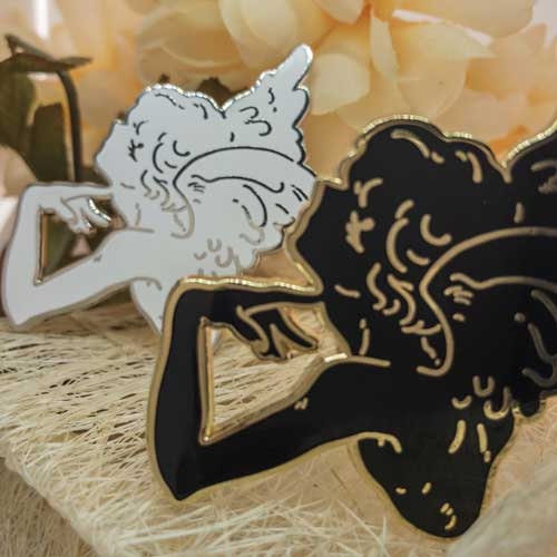 Blind Angel of Justice Gothic Enamel Pin Alt Pin Occult - Etsy