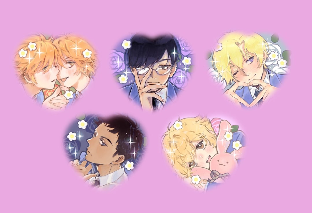 OHSHC Button Badge Fanart - Etsy