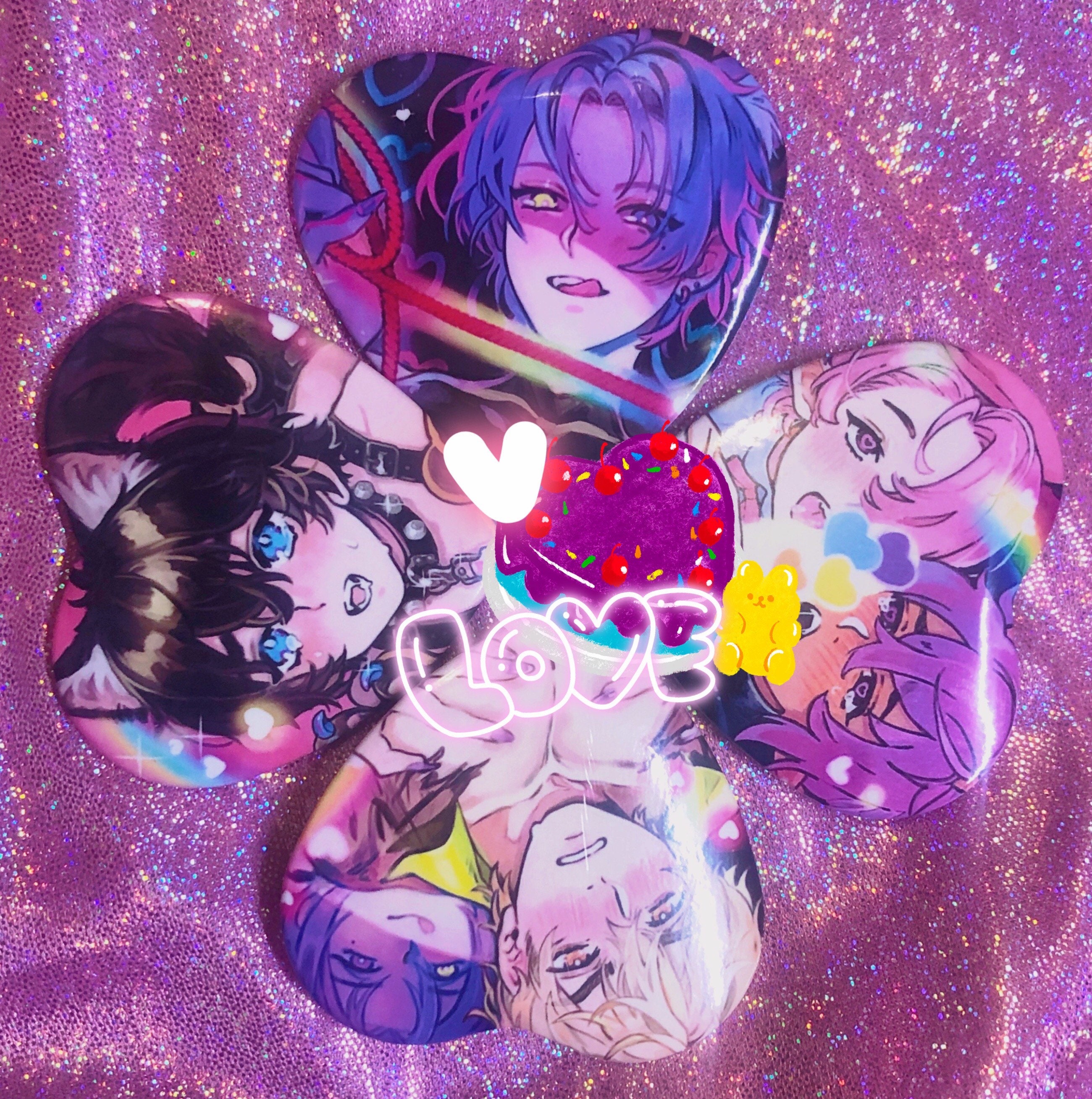Nu Carnival Button BL Yaoi Itabag Anime Fanart Pin Badge - Etsy