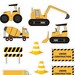 Construction Stickers, Sticker Set, Construction Theme, Cement Truck ...
