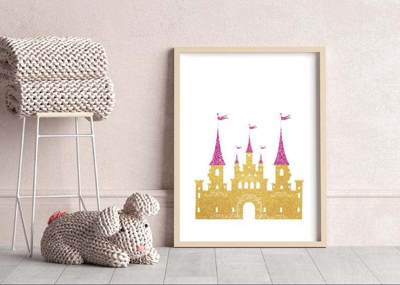 Princess Belle Prints, Princess Nursery Wall Art, Bedroom Decor ...