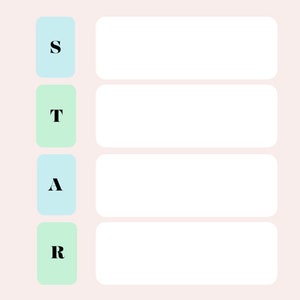 STAR Method Overview and Worksheet Template for Interviewing - Etsy