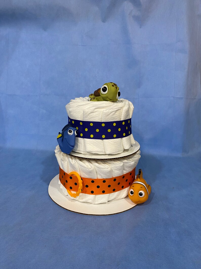 Disney Finding Nemo Diaper Cake Two Tier Gender Neutral With - Etsy