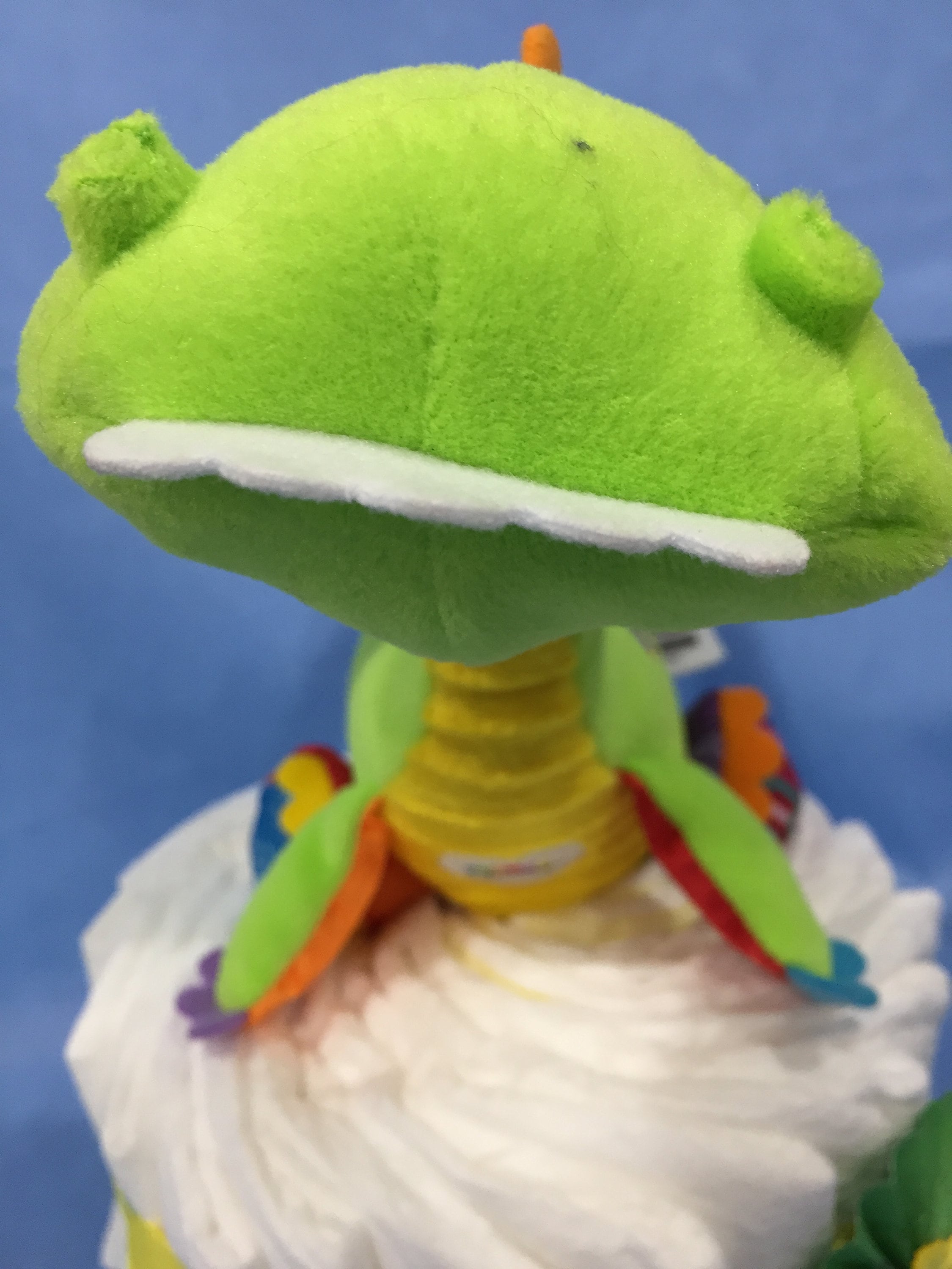 Dragon Diaper Cake! Colorful Lamaze Flip Flop Developmental Activity ...