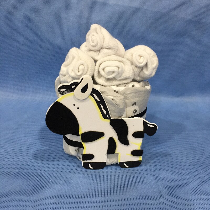 Zebra Diaper Cake - Etsy