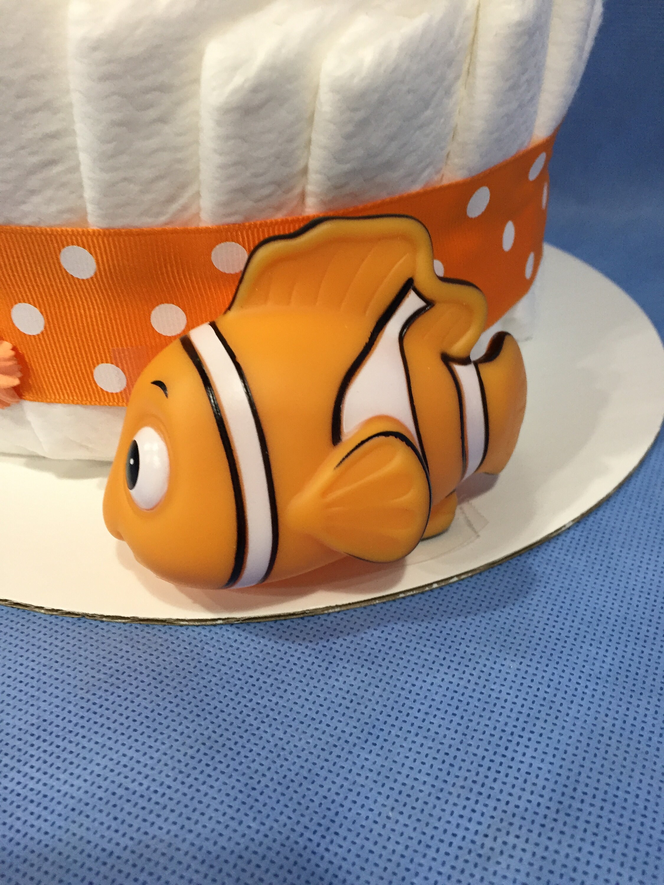 Disney Finding Nemo Diaper Cake! Two Tier, Gender Neutral with Nemo ...