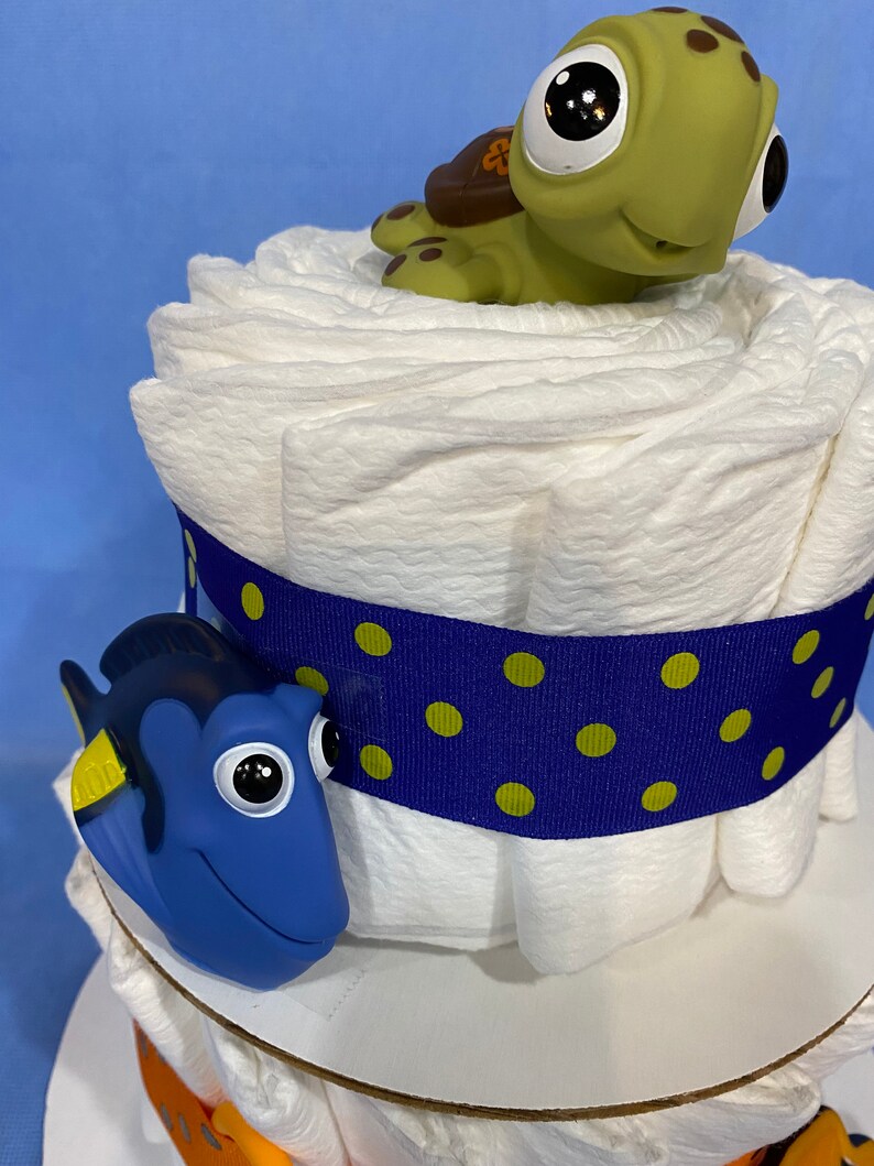 Disney Finding Nemo Diaper Cake Two Tier Gender Neutral With - Etsy
