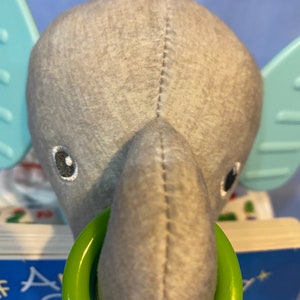 Eric Carle Gray Elephant Clip & Go Plush Developmental Toy Diaper Cake ...