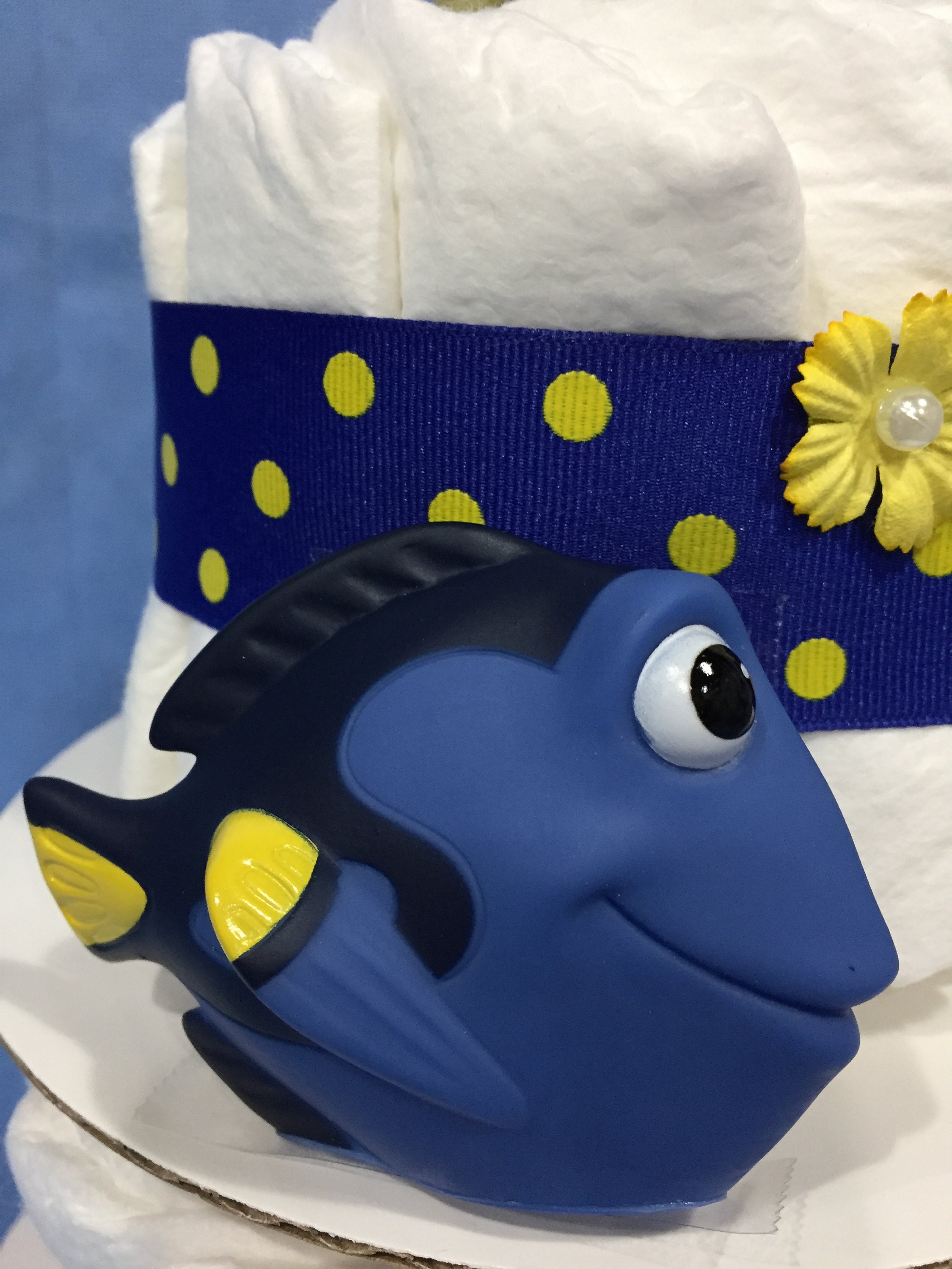 Disney Finding Nemo Diaper Cake! Two Tier, Gender Neutral with Nemo ...