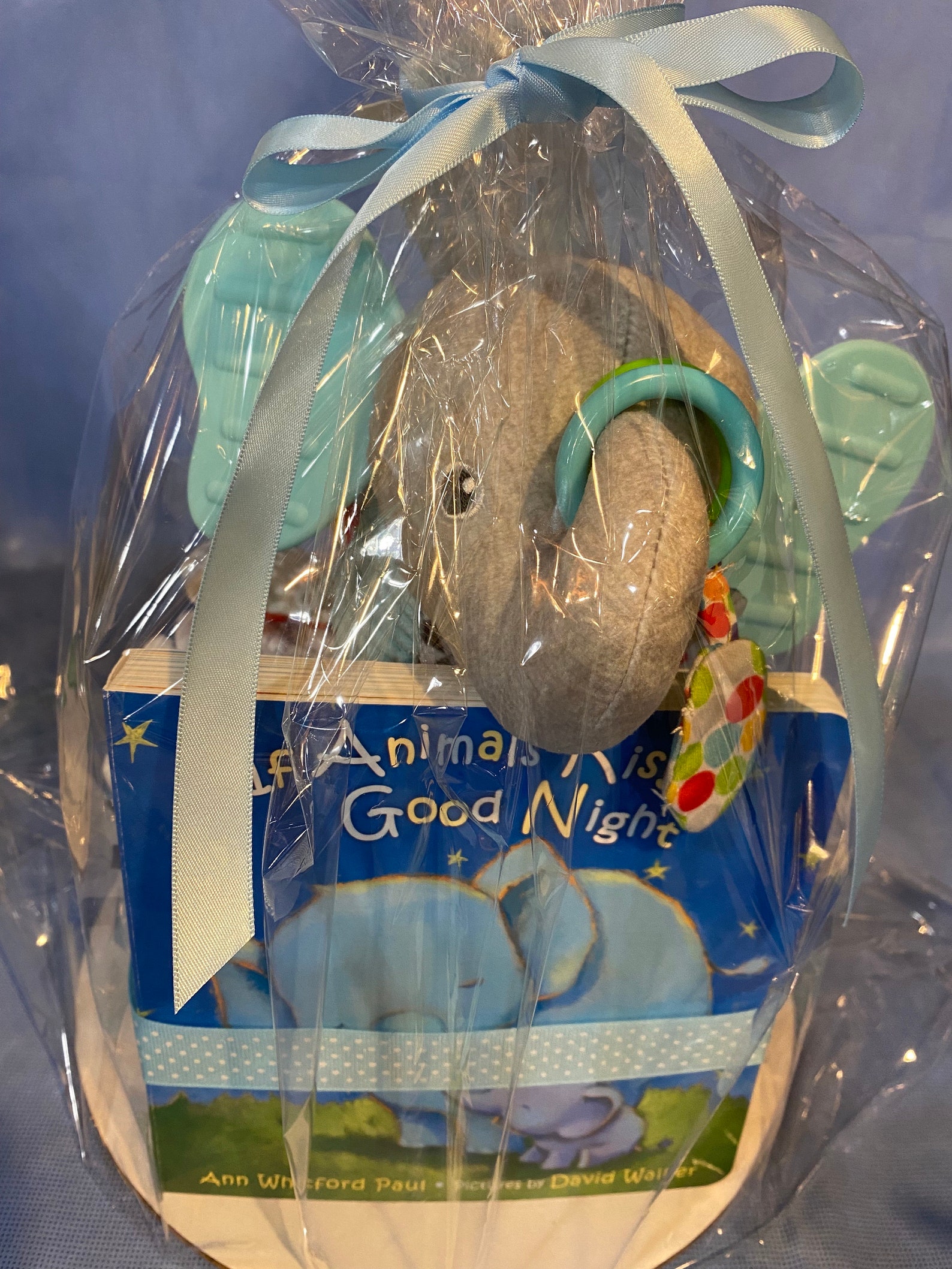 Eric Carle Gray Elephant Clip & Go Plush Developmental Toy Diaper Cake ...