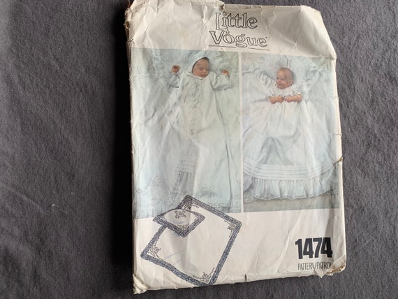 Vintage Little Vogue Pattern 1474 Size Newborn to 3 Months - Etsy