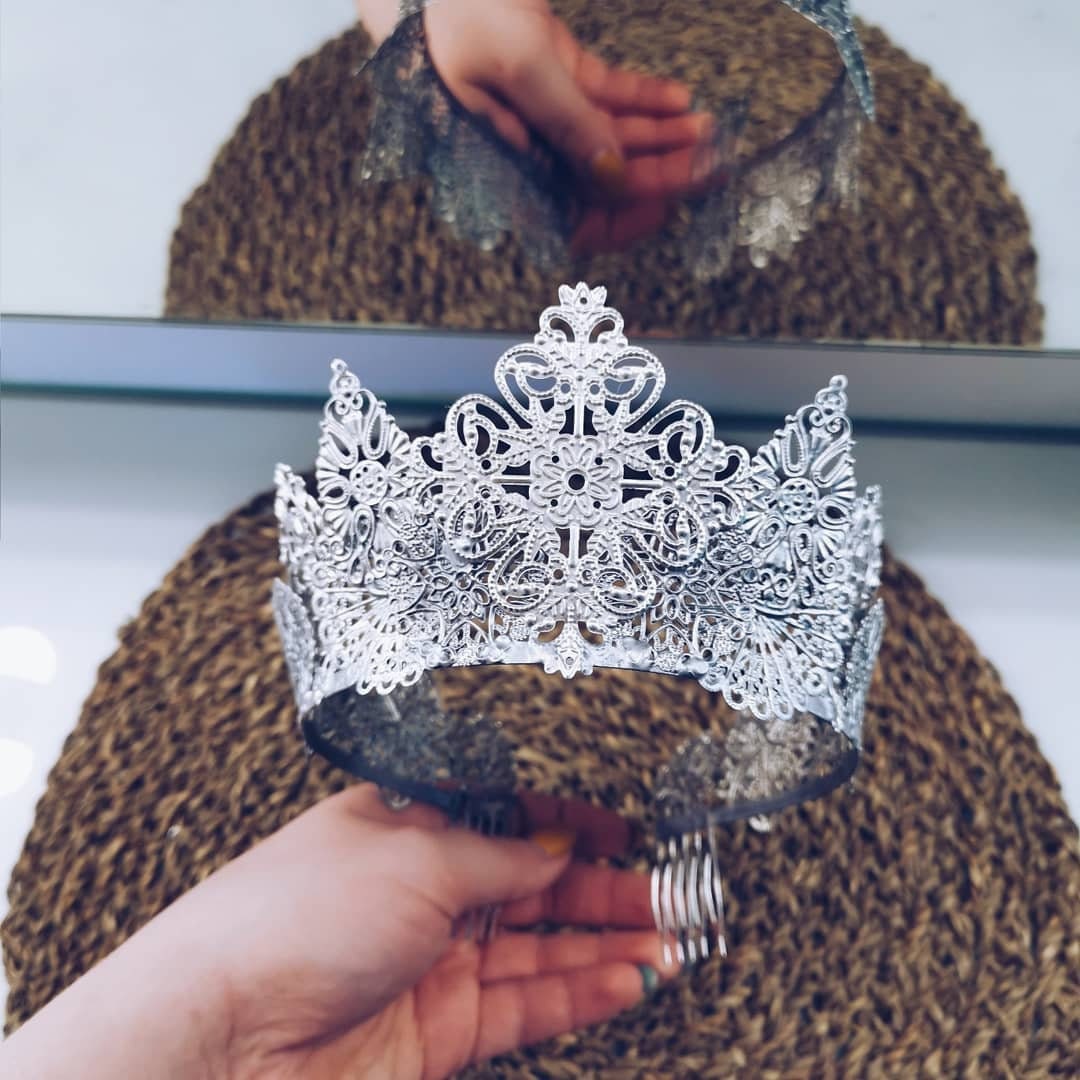 Jewelry Making & Beading Findings Crown kit,skeleton metal base for ...