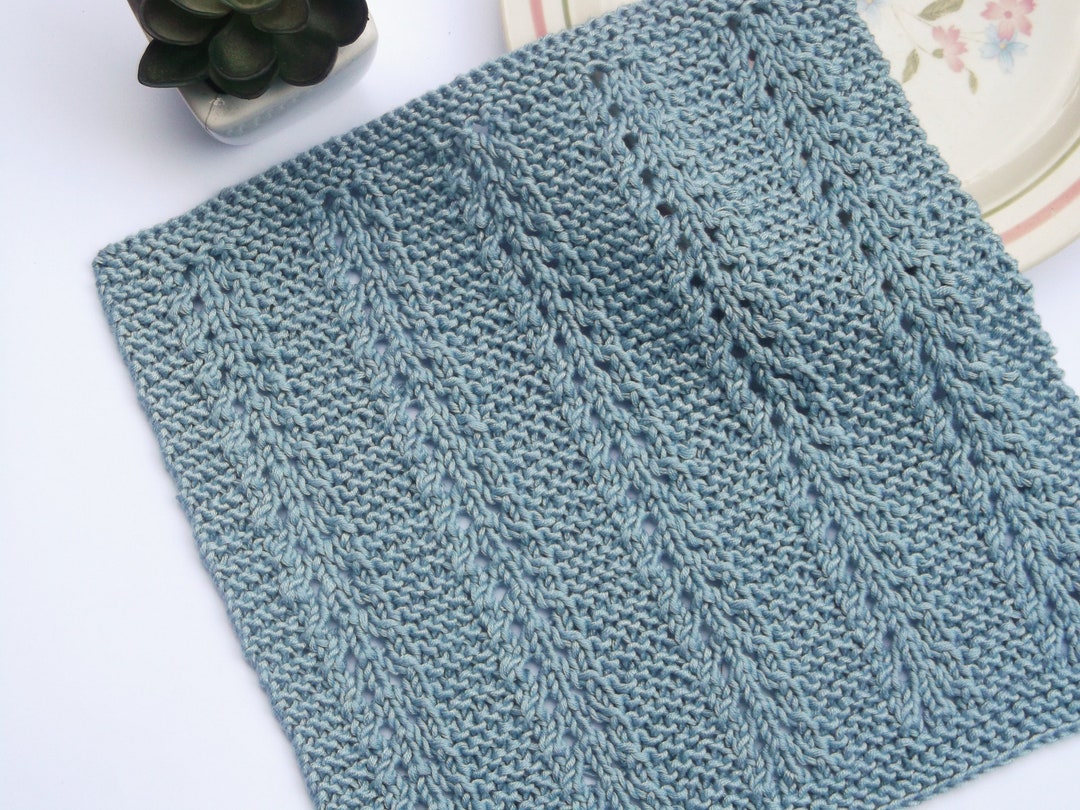 Washcloth Knitting Pattern - Face Cloth - Easy Knit - Instant PDF ...