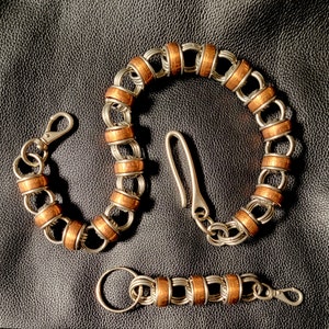 Orbital Walletchain Set - Handmade of .999 Pure Copper Rounds ...