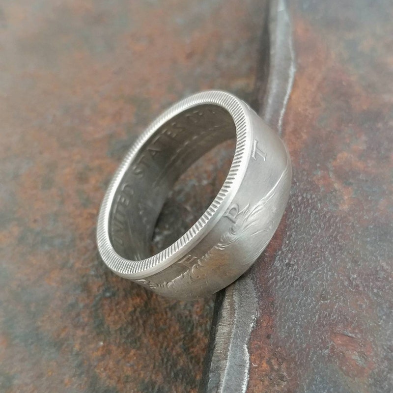 Mens Silver Dollar Ring - Etsy