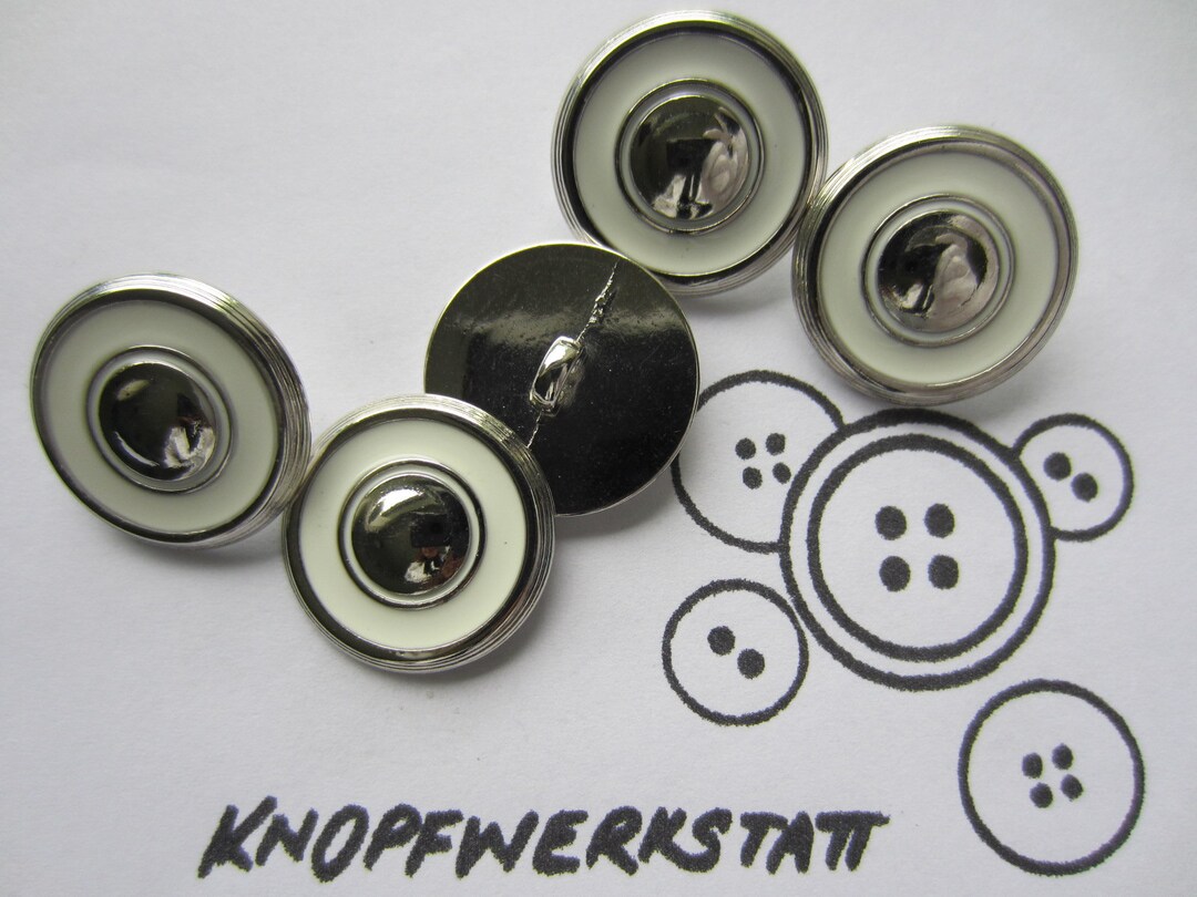 6 Metal Buttons 20 Mm, Buttons, Traditional Buttons, Buttons, Shank ...