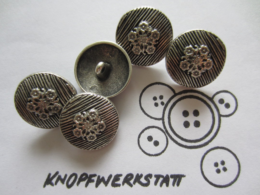 5 Metal Buttons 20 Mm, Buttons, Costume Buttons, Buttons, Buttons ...