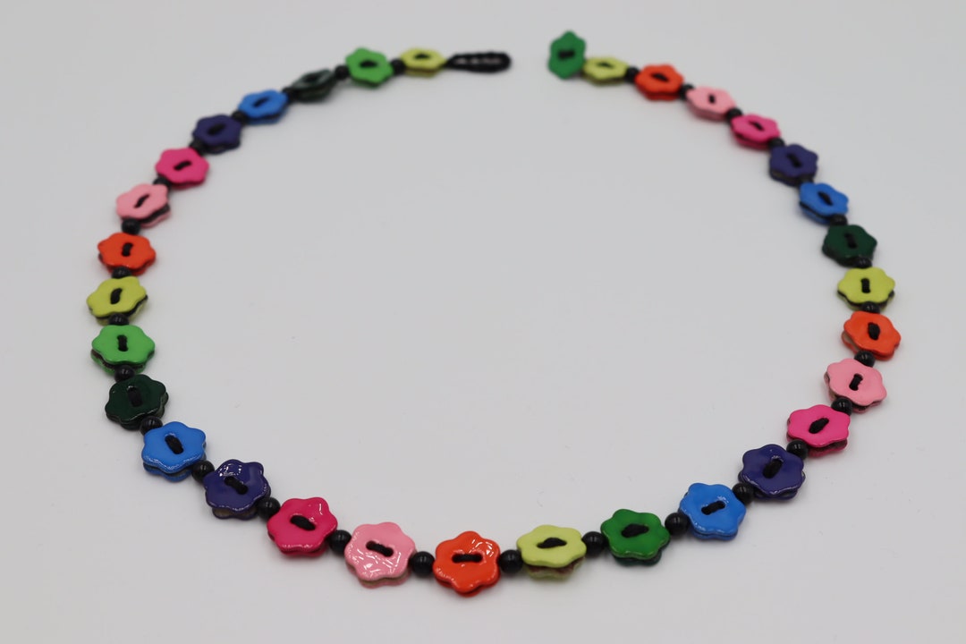 Mother of Pearl Chain, Button Chain, Chain With Pearls and Buttons ...