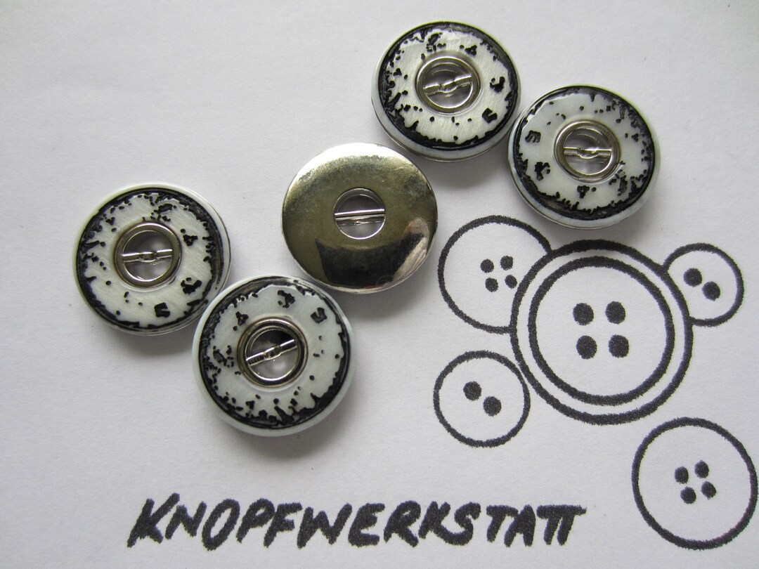 5 Metal Buttons 18 Mm, Buttons, Costume Buttons, Buttons, Buttons ...