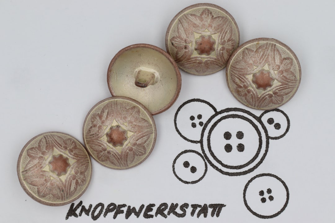 5 Metal Buttons 18 or 20 Mm, Buttons, Traditional Buttons, Domed Button ...
