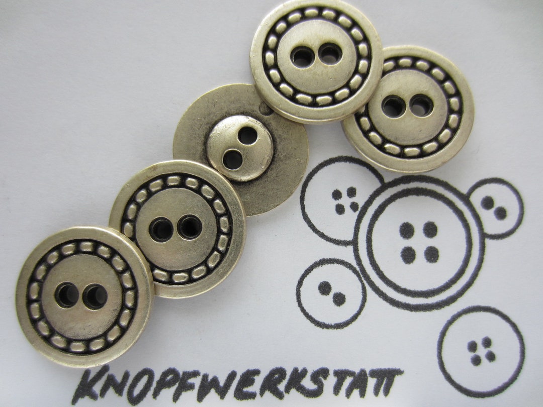 5 Metal Buttons 20 Mm ,buttons,costume Buttons, Buttons, Buttons ...