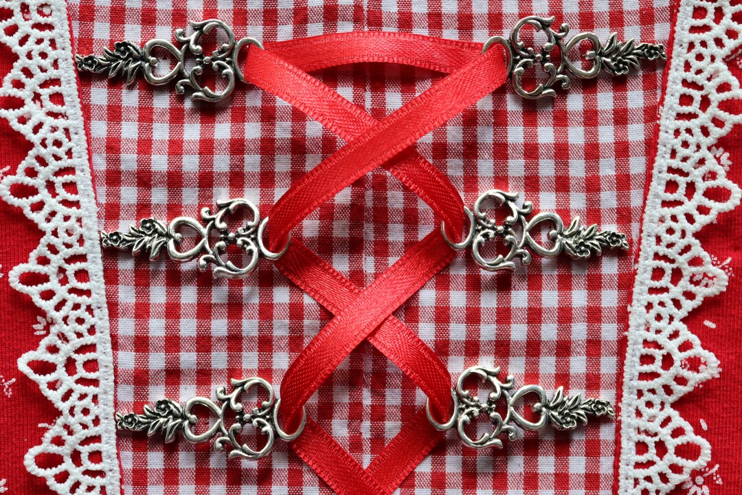Metal Bodice Eyelets, 3, 4 or 5 Pairs, Dirndl Eyelets, Bodice Hooks ...