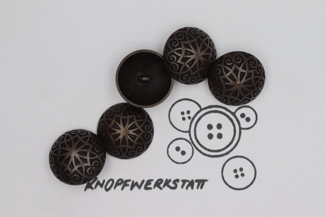 6 Metal Buttons 15, 18, or 23 Mm, Button, Traditional Buttons, Dirndl ...