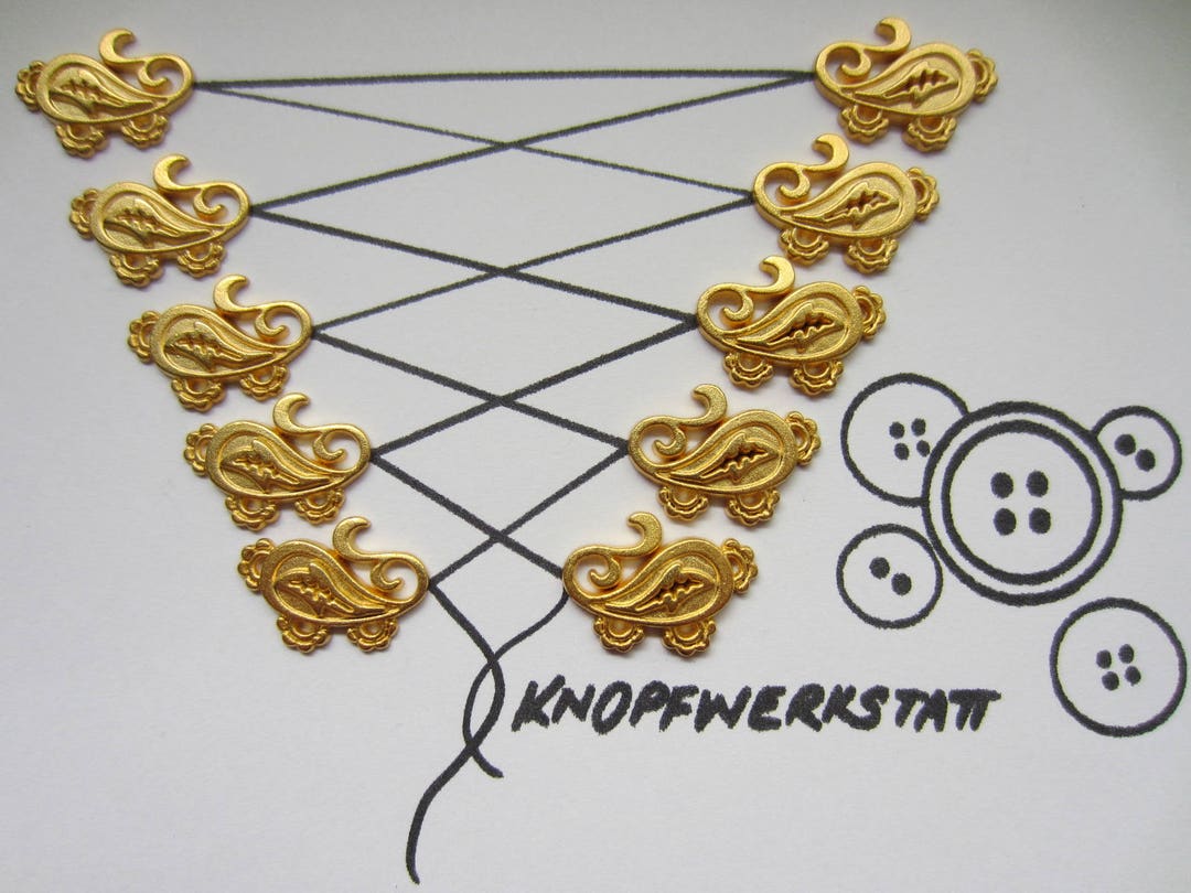 10 Metal Bodice Eyelets (5 Pairs), Dirnd Eyelets, Bodice Hooks, Lacing ...