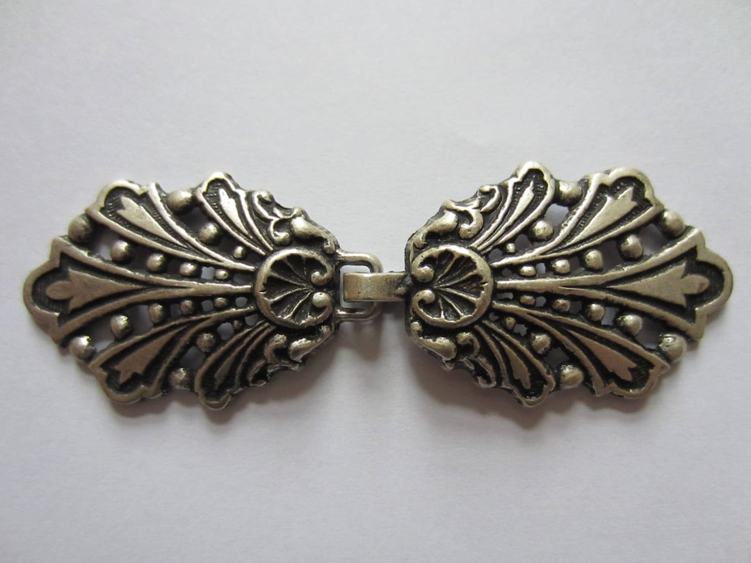 1 Metal Garment Hook, Garment Clasp, Traditional Costume Clasp, Buckles ...