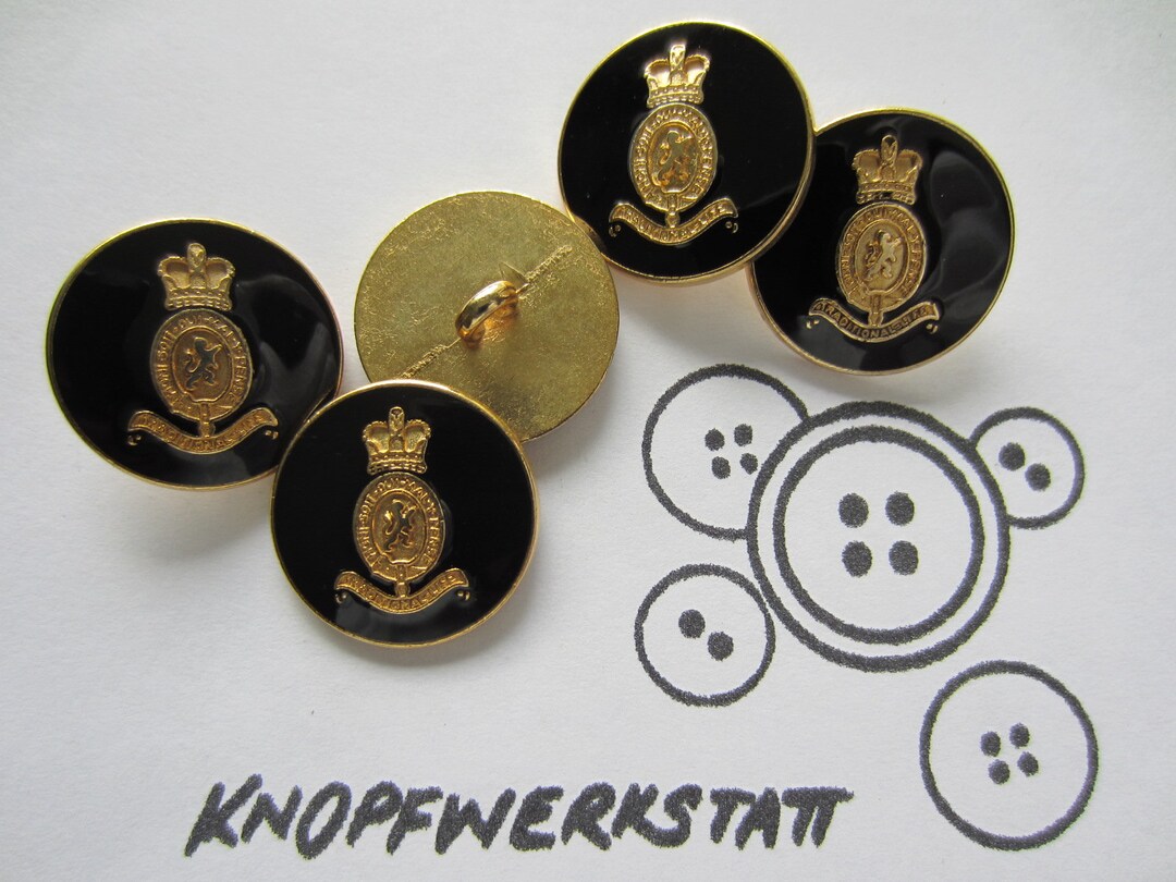 5 Metal Buttons 20 Mm , Buttons, Costume Buttons, Buttons, Buttons ...