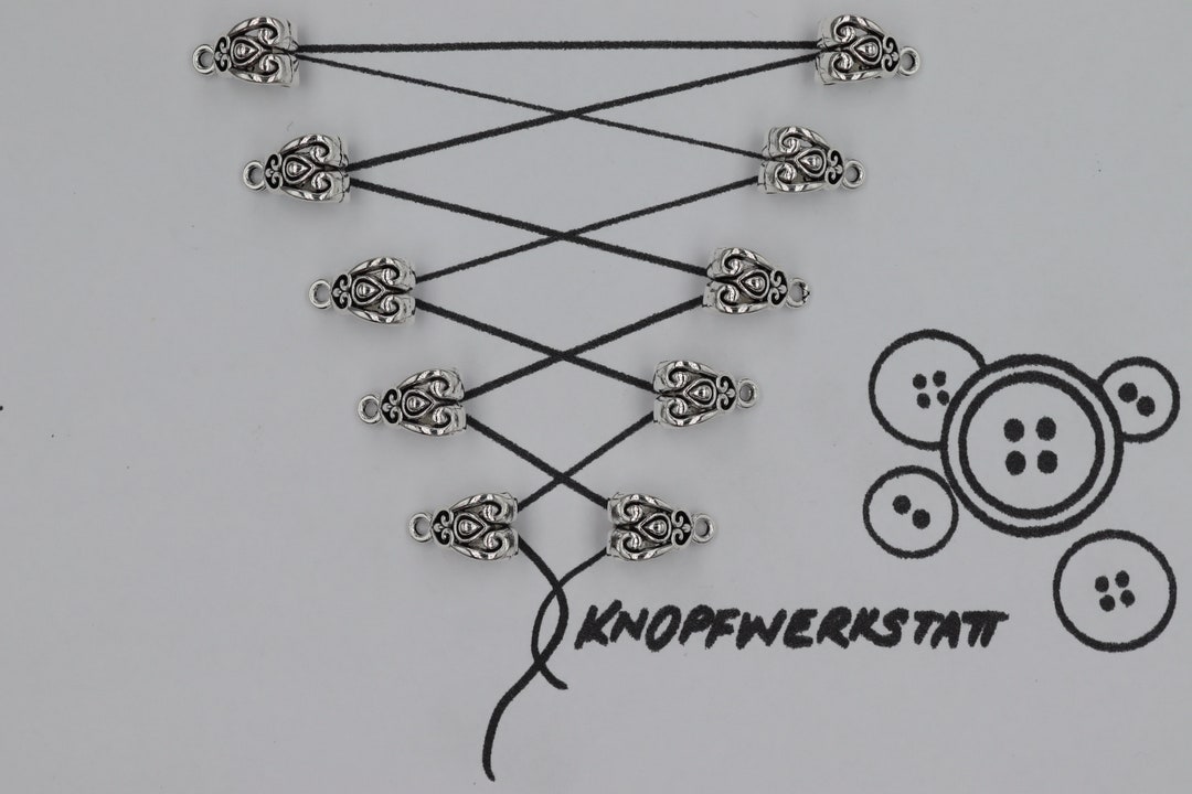 Metal Bodice Eyelets Dirndl Eyelets Bodice Hooks Lacing - Etsy