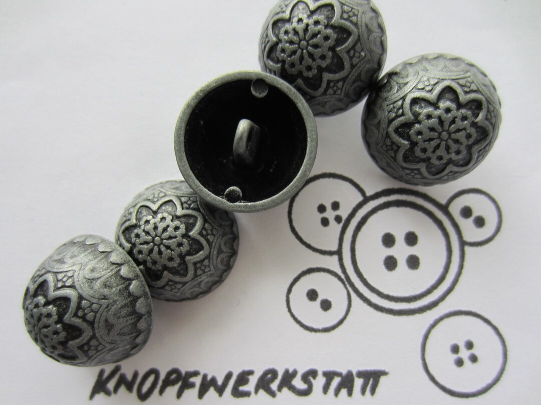9 Metal Buttons 20 Mm, Buttons, Traditional Buttons, Buttons, Sewing ...