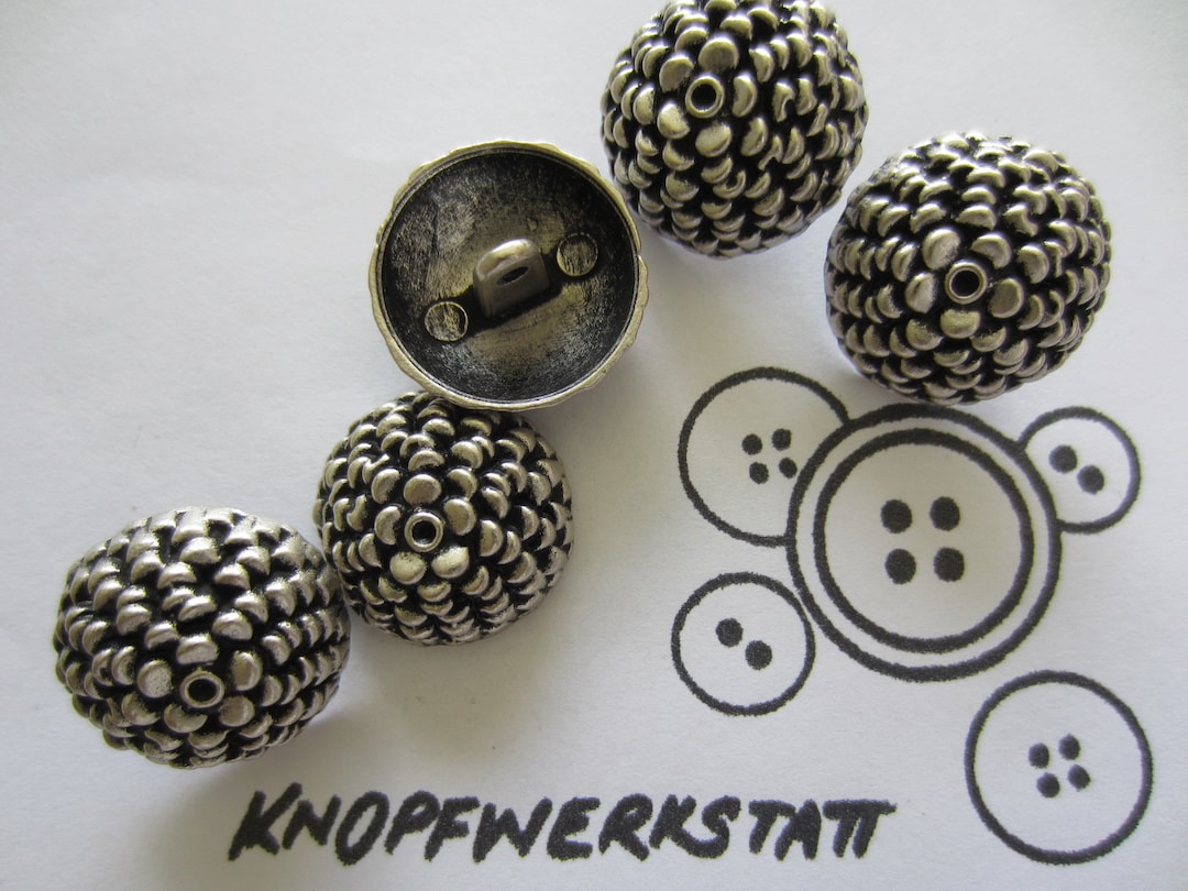 5 Metal Buttons 20 Mm , Buttons, Costume Buttons, Buttons, Buttons ...