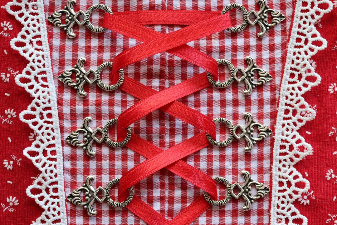 Metal Bodice Eyelets, 3, 4 or 5 Pairs, Dirndl Eyelets, Bodice Hooks ...