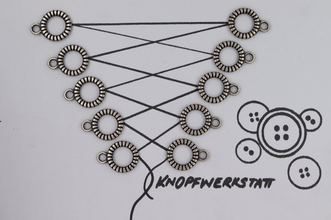 Metal Bodice Eyelets, Dirndl Eyelets, Bodice Hooks, Lacing Eyelets ...