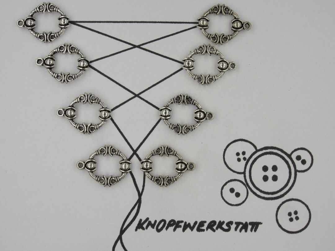 Metal Bodice Eyelets, 3, 4 or 5 Pairs, Dirndl Eyelets, Bodice Hooks ...