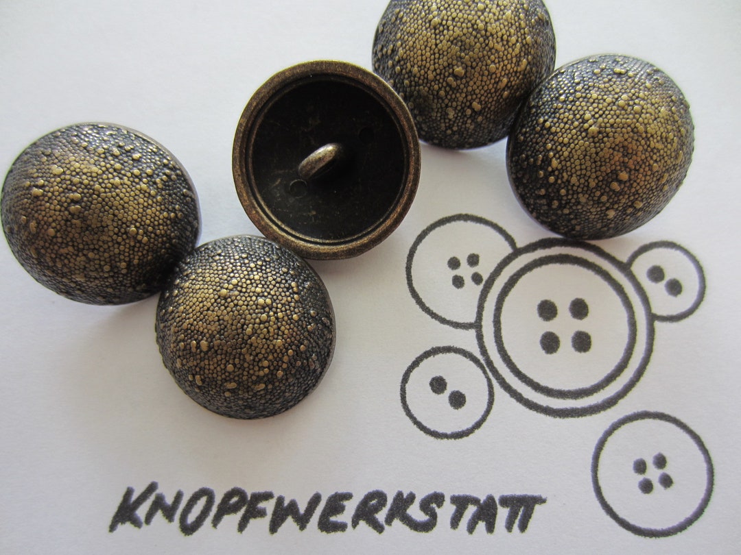 5 Metal Buttons 18 Mm or 20 Mm, Buttons, Costume Buttons, Buttons ...