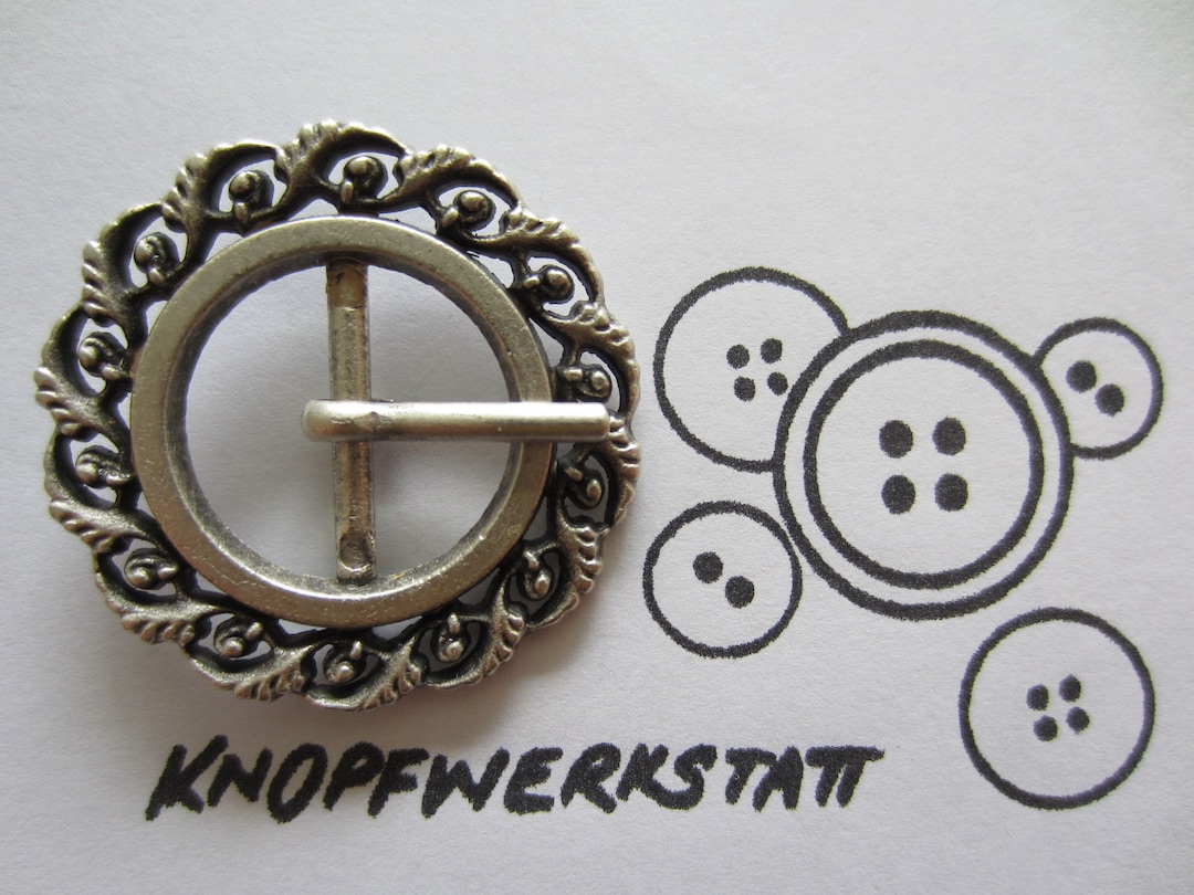 1 Metal Belt Buckle, Traditional Costume Closure, Beltbuckle, Middle ...