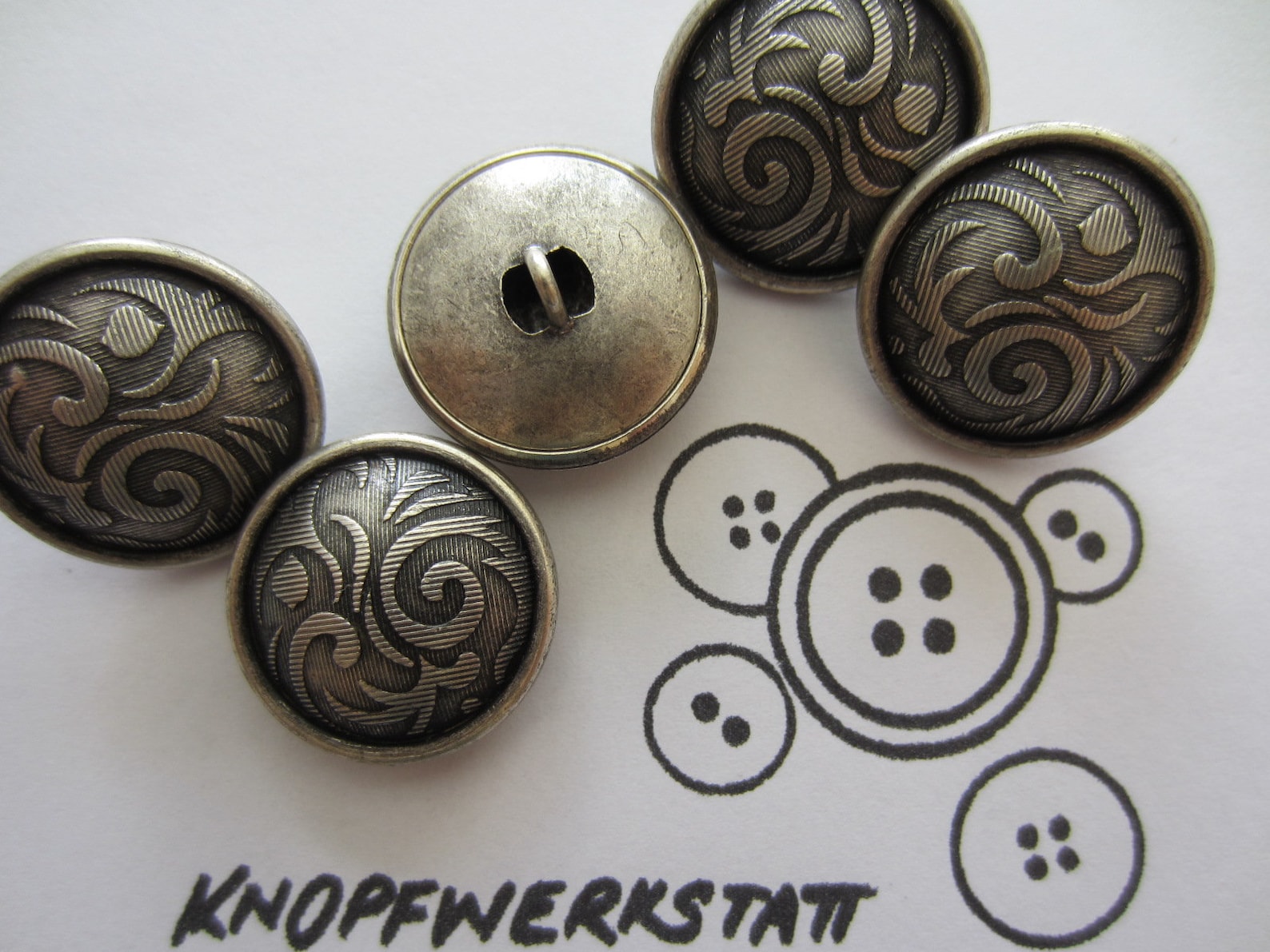 5 Metal Buttons 18 Mm 23 Mm or 28 Mm Buttons Buttons - Etsy Hong Kong