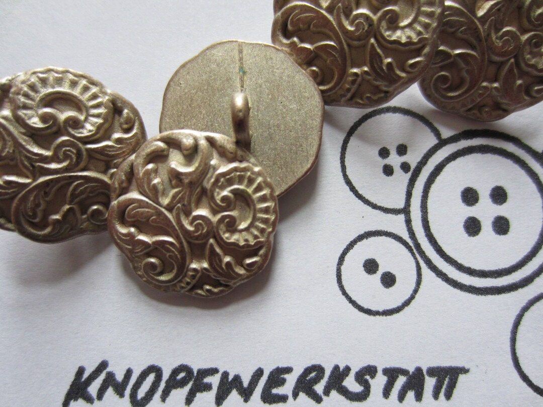 5 Metal Buttons 20 Mm , Buttons, Costume Buttons, Buttons, Buttons ...