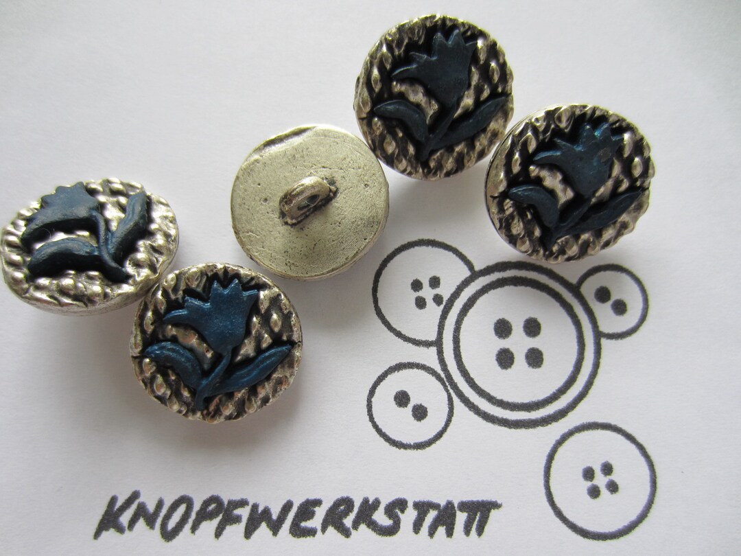 6 Metal Buttons 20 Mm, Buttons, Traditional Buttons, Button, Buttons ...