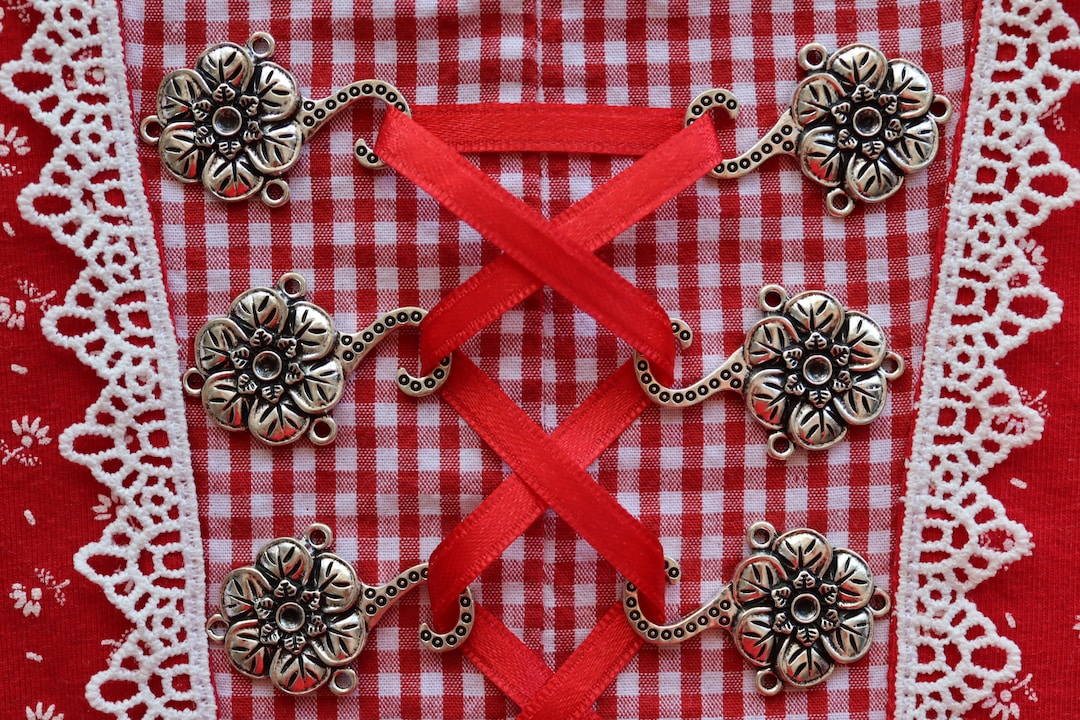 Metal Bodice Eyelets, Dirndl Eyelets, Bodice Hooks, Lacing Eyelets ...