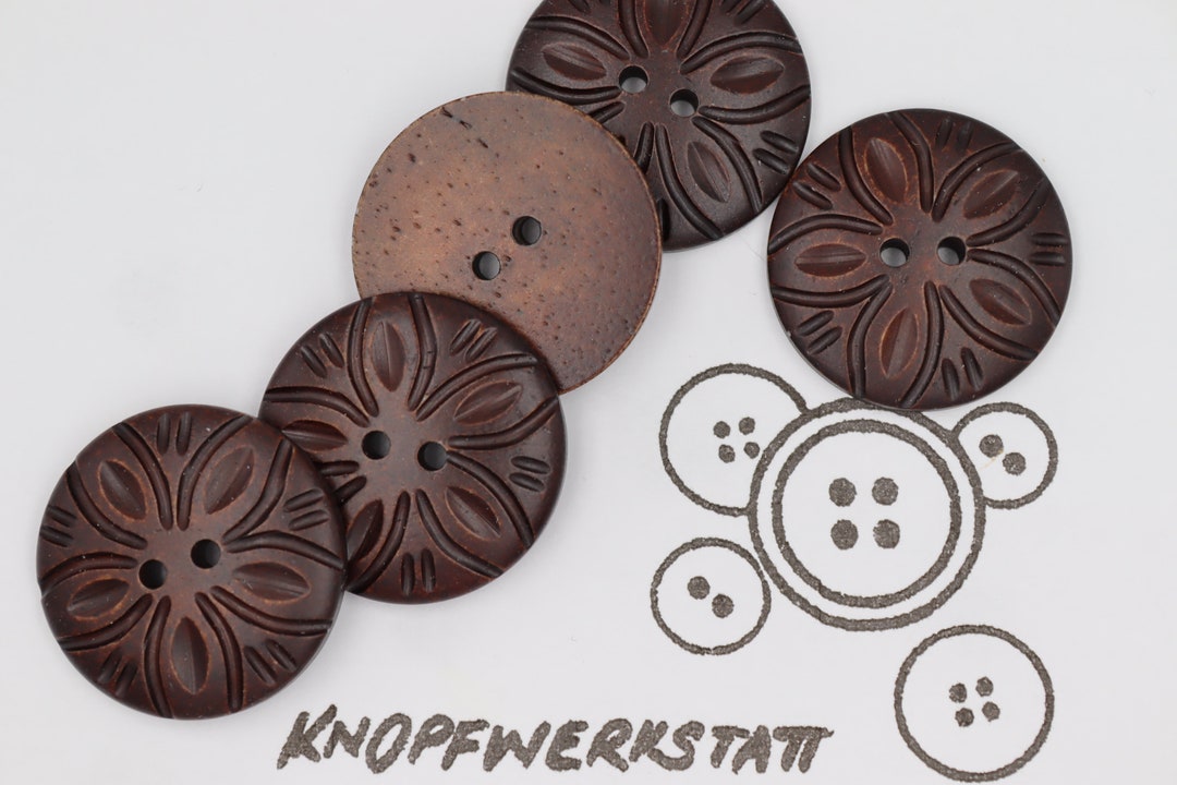5 Horn Buttons 15, 18, 23 or 28 Mm, Buttons, Costume Buttons, Buttons ...