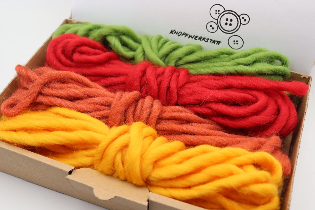 Wick Wool, 40 M, 100% Virgin Sheep's Wool, Thick Wick Wool Yarn in 4 ...