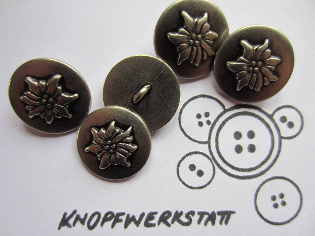 6 Metal Buttons 20 Mm, Buttons, Traditional Buttons, Buttons, Buttons ...