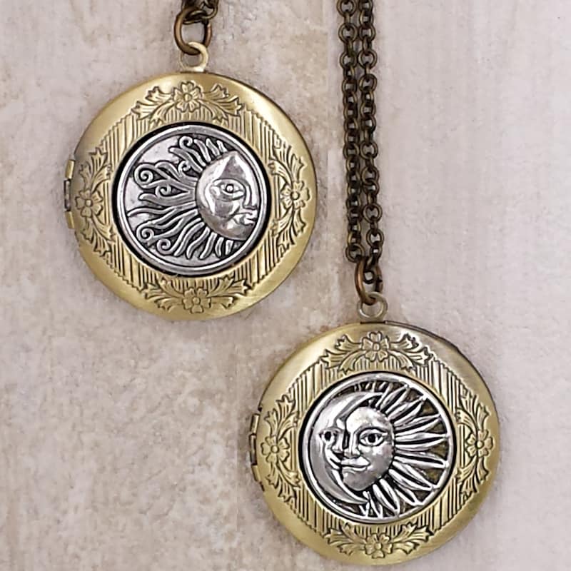Moon Locket - Etsy